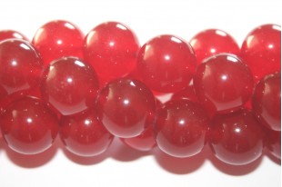 Giada Colorata Rossa - Tondo 12mm | PerlineBijoux.com - Il negozio per ...