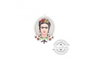 Frida Kahlo Plexiglass Pendant 37x47mm - PerlineBijoux.com