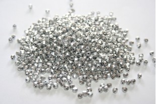 Vendita Mezzi Cristalli Matte Metallic Aluminum 3mm - PerlineBijoux.com