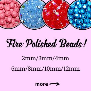 Beads, gemstones and findings for DIY jewellery